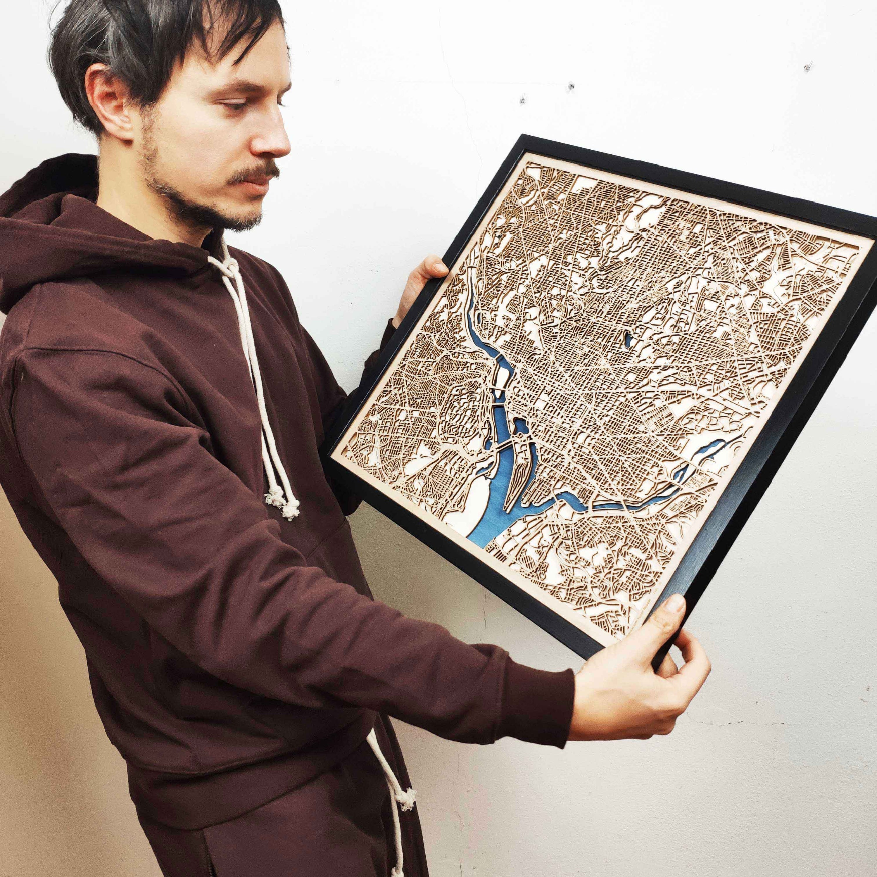 Elevate Your Gifting: 3D Wood Art Maps of Beloved Cities – CityWood